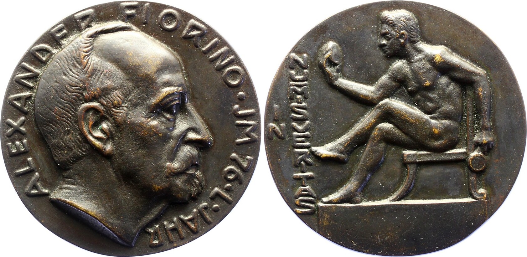 Numismatik Bronzegussmedaille 1917 Fiorino, Alexander *1842 Kassel ...