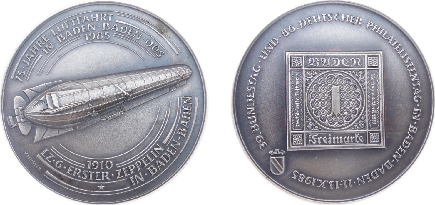 Deutschland 1985 ZEPPELIN LZ 6 IN BADEN-BADEN | MA-Shops