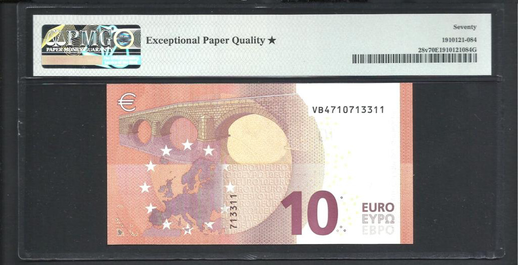 European Union 10€ 2014 Signature Lagarde, ultra Scarce note from Spain ...