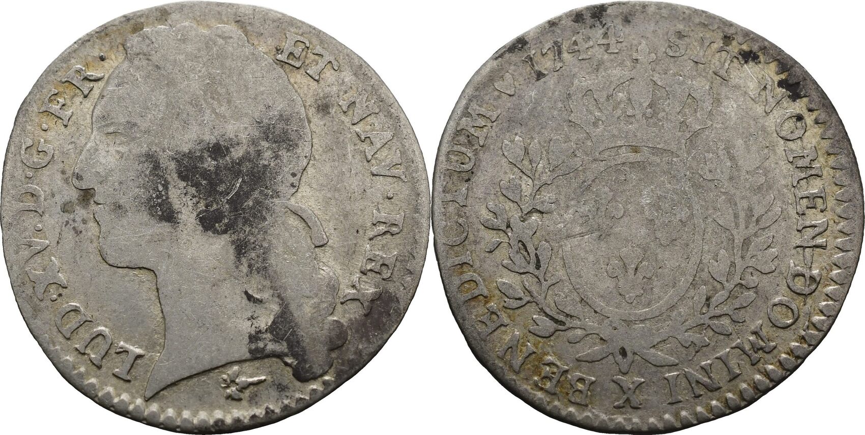 France 1/10 Ecu 1744 Amiens Louis XV S | MA-Shops