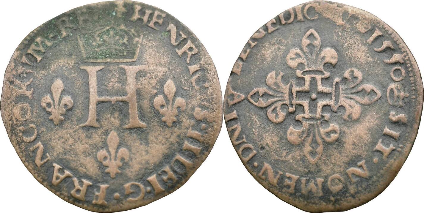 France Henri II Gros de noble faux d'époque 1550 Paris S | MA-Shops