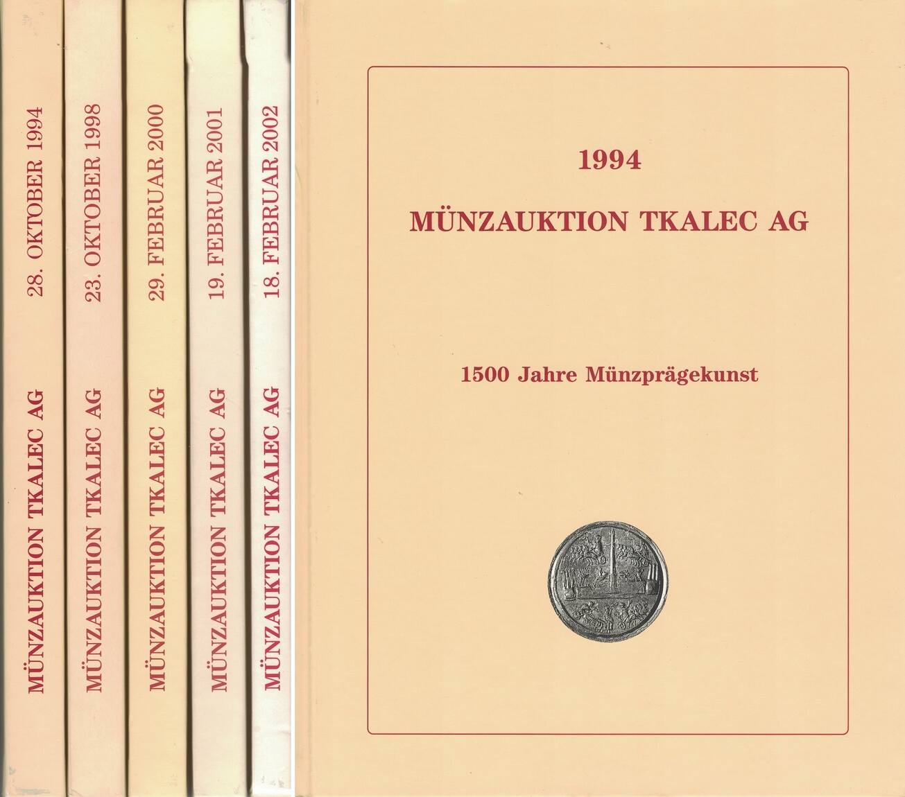 AUCTION CATALOGUES - TKALEC - KONVOLUT AUKTIONSKATALOGE 1994-2002 ...
