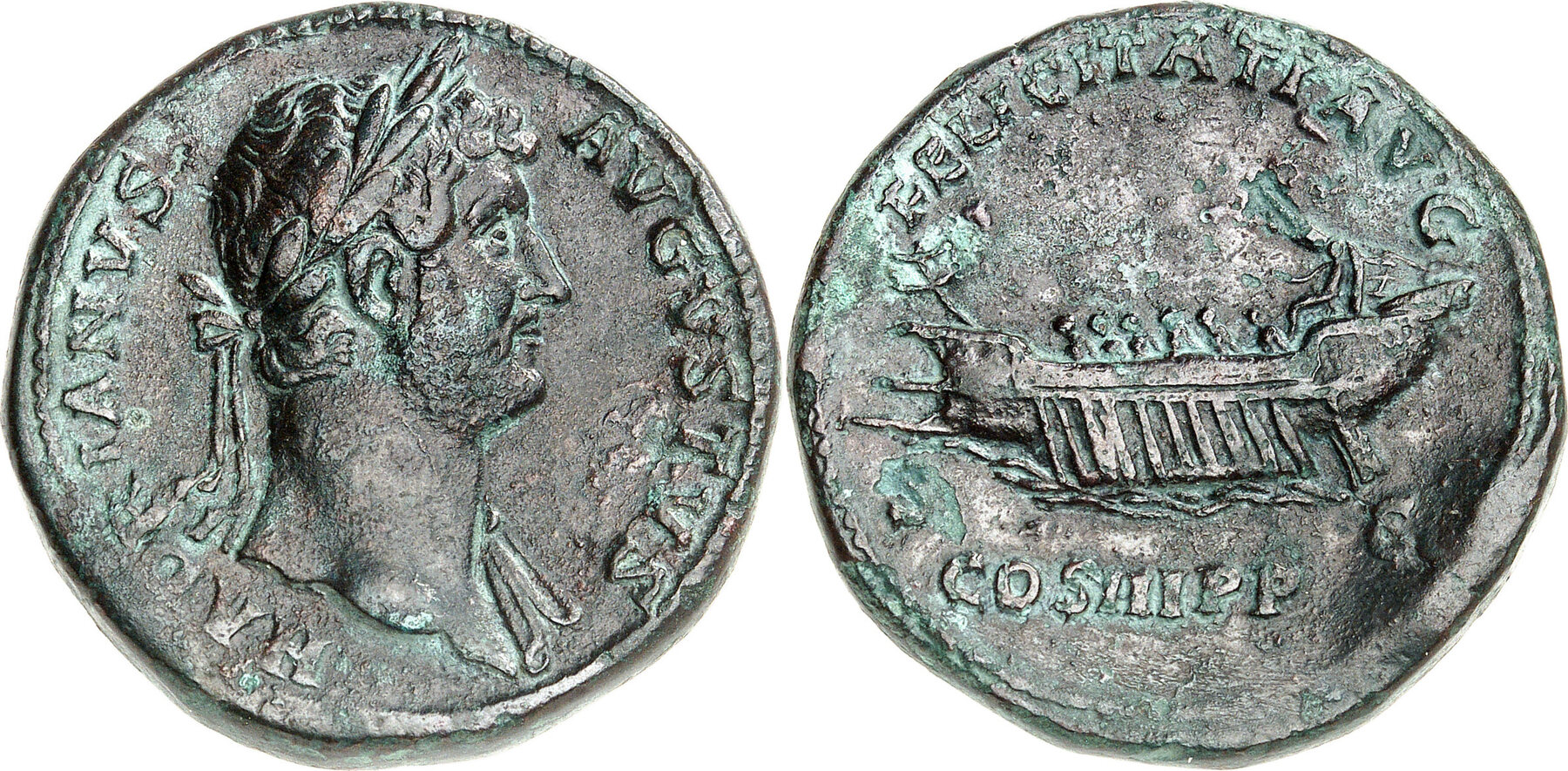 ROMAN COINS - Sesterz HADRIANUS, 117-138 Sehr schön + | MA-Shops