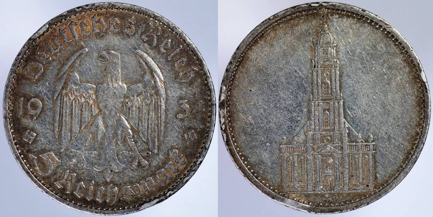 Third Reich 5 Reichsmark 1934 | MA-Shops