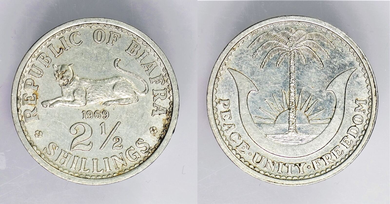 Biafra 2½ Shillings 1969 KM# 4 | MA-Shops