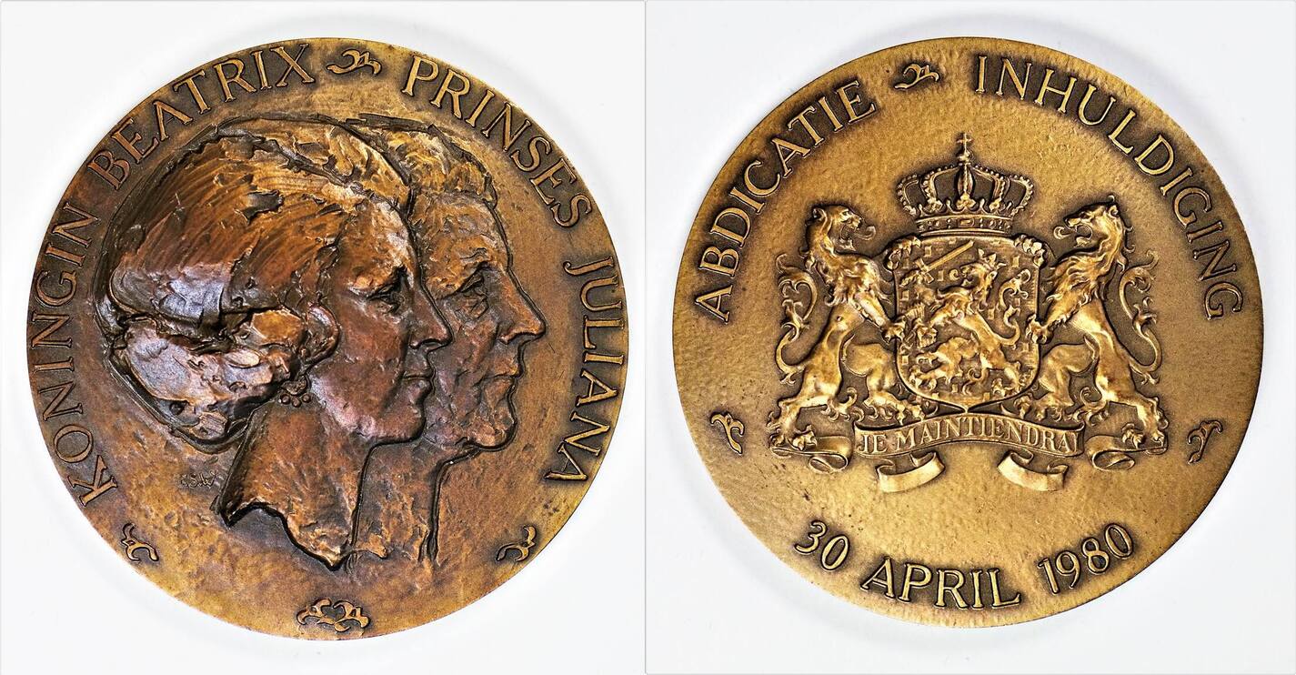 Penning Penning 1980 ter gelegenheid van de abdicatie van Koningin ...