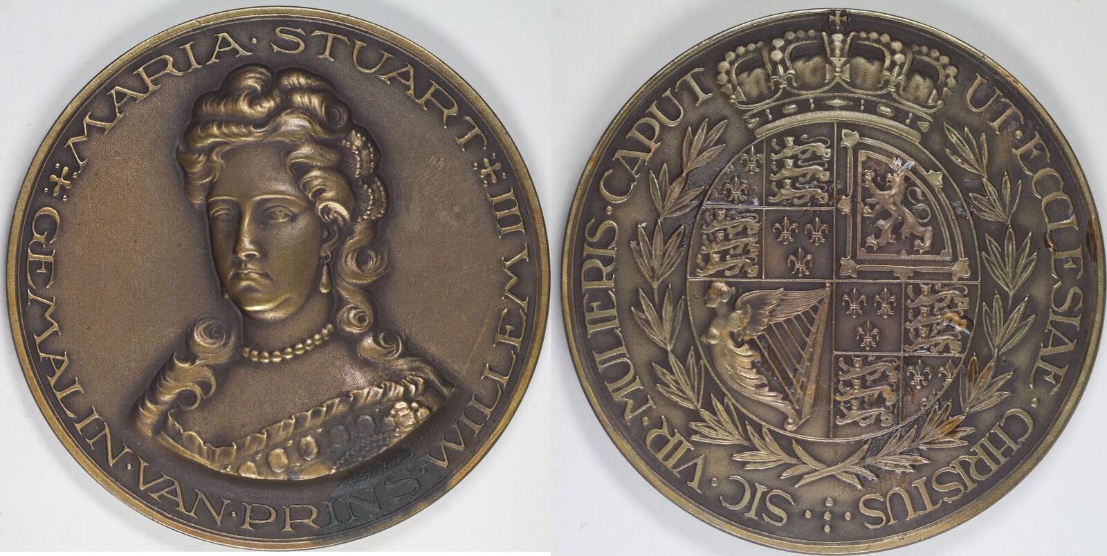 Nederland Penning J. van Goor - Maria Stuart Gemalin van prins Willem ...