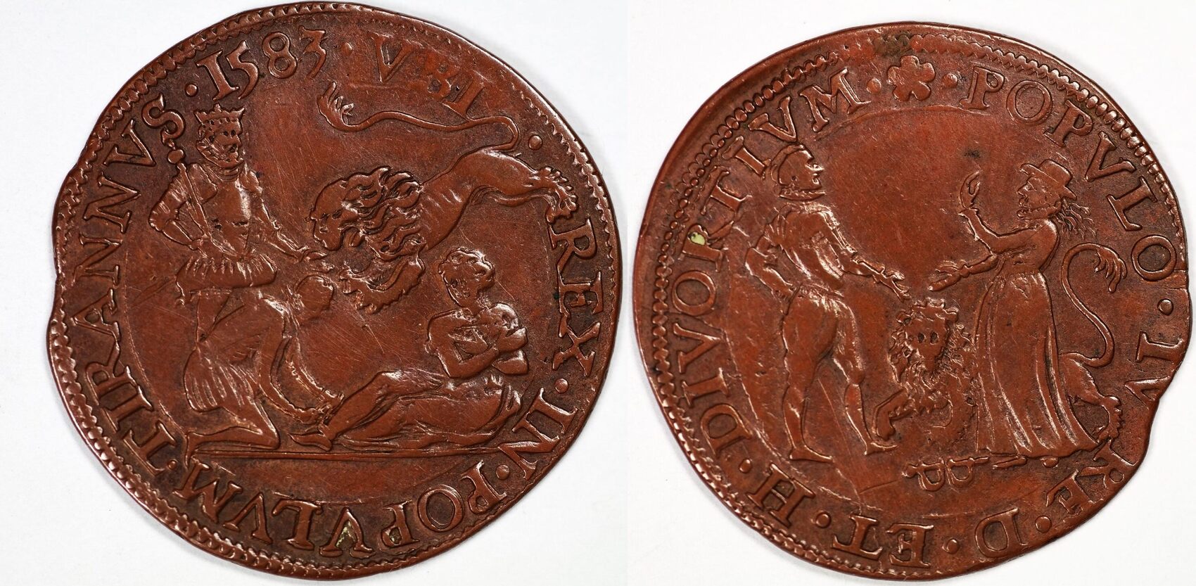 Netherlands, Dordrecht Rekenpenning 1583 Duke of Anjou's proven ...