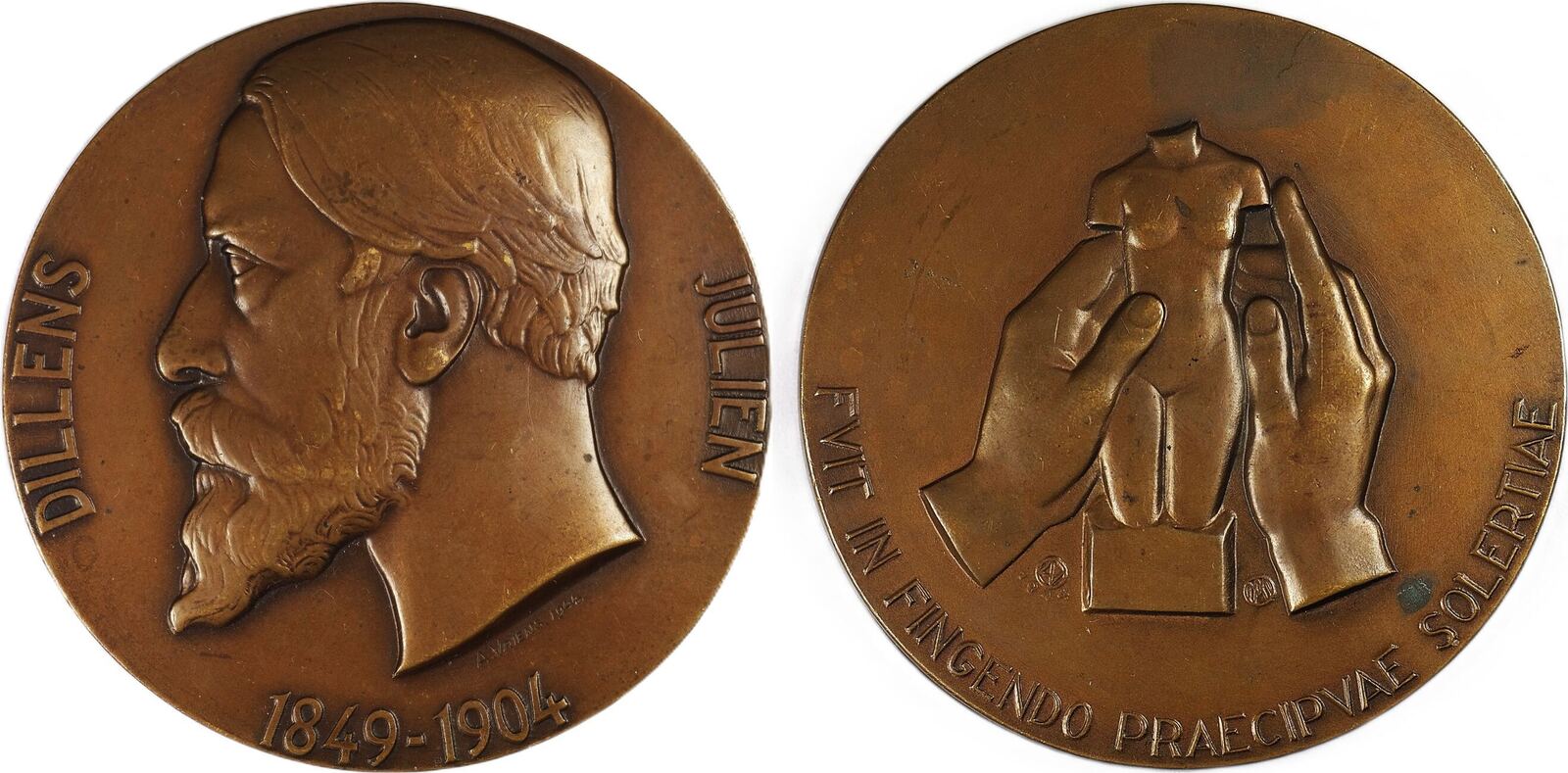 Belgium Medal 1944 Julien Dillens (1849–1904), by J. Fonson – Limited ...