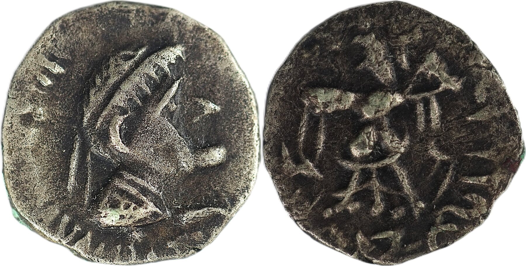 Baktria Drachm ca. 25 BC–AD 10 Strato II & Strato III - Athena ...