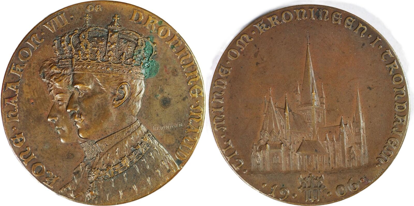 Norway Medal 1906 Coronation of Haakon VII and Queen Maud - by ...