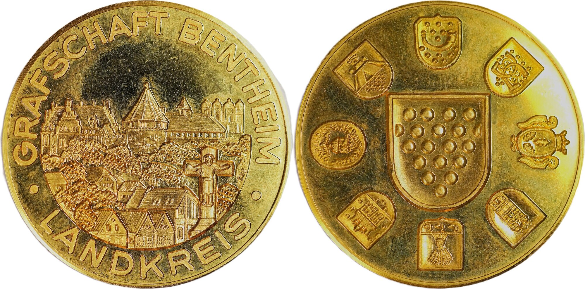 Germany Gold Medal County of Bentheim – Landkreis Commemorative Gold ...