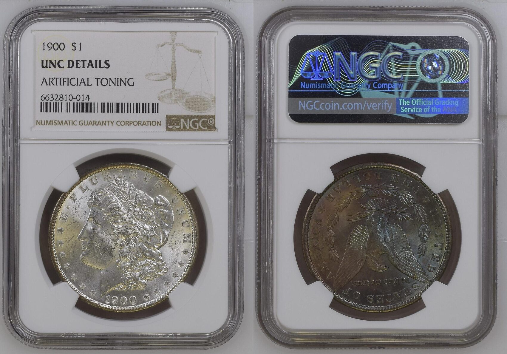 USA $1 SILVER DOLLAR 1900 NGC UNC Details | MA-Shops