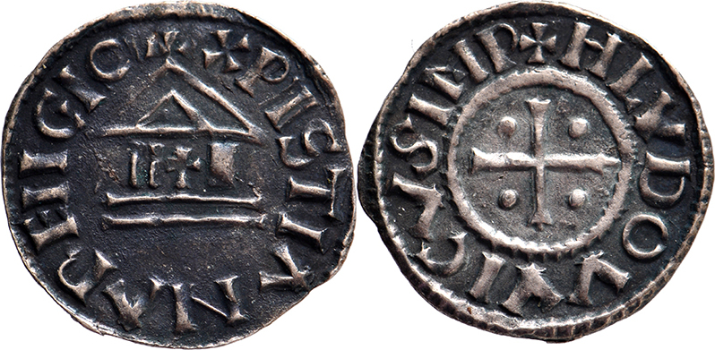 The Netherlands n.d. (840-855) Dorestad ( Denier Lodewijk de Vrome ...