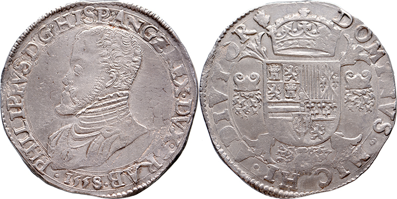 The Netherlands 1558 Antwerpen Philipsdaalder Brabant, Antwerpen 1558 ss+ | MA-Shops