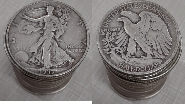 US CoinsHalf DollarsLiberty Walking (1916-47) 1937 Walking Liberty Half ...