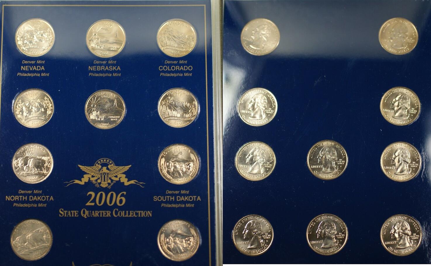 US CoinsCollections, Lots 2006 P & D United States Quarter Collection ...