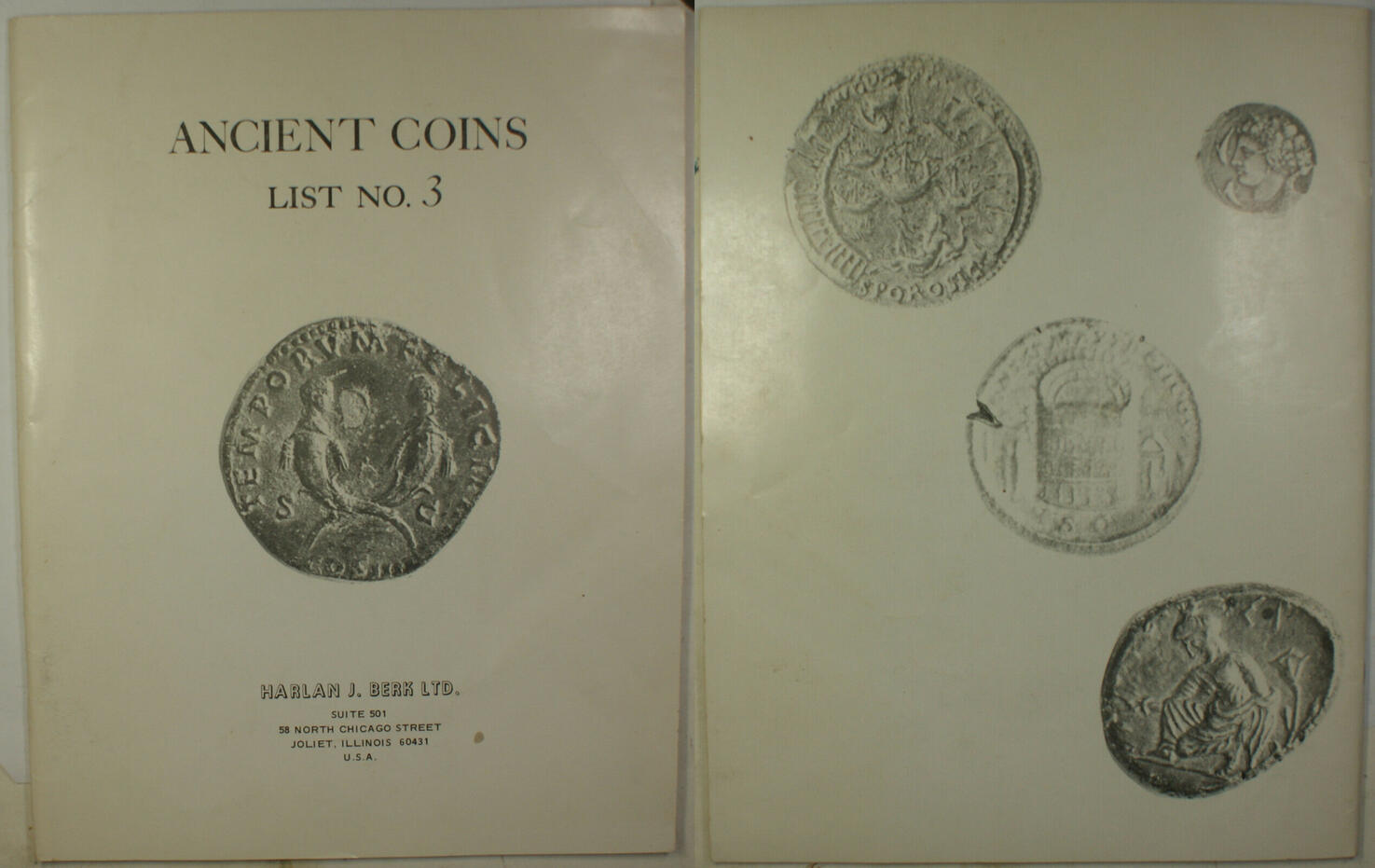 Publications & SuppliesPublicationsUS 1975 Harlan J. Berk Ancient Coins ...