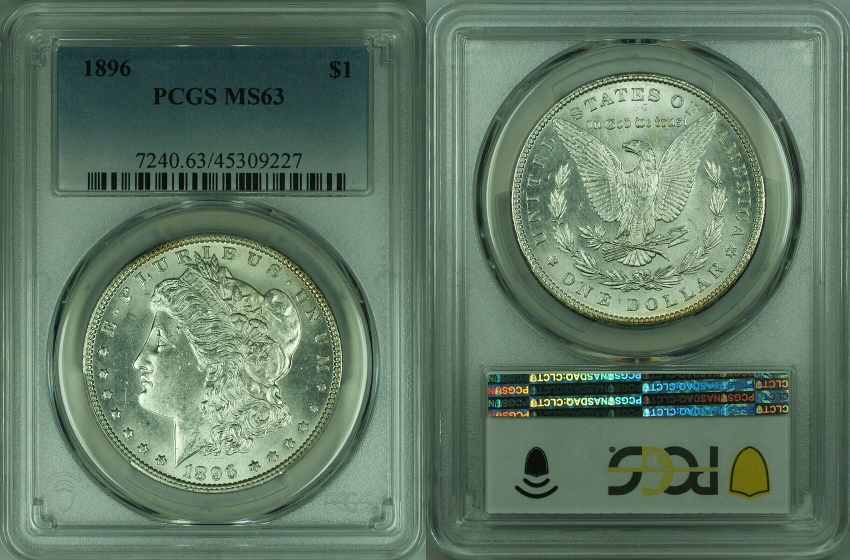 US CoinsDollarsMorgan (1878-1921) 1896 Morgan Silver Dollar Coin $1 ...