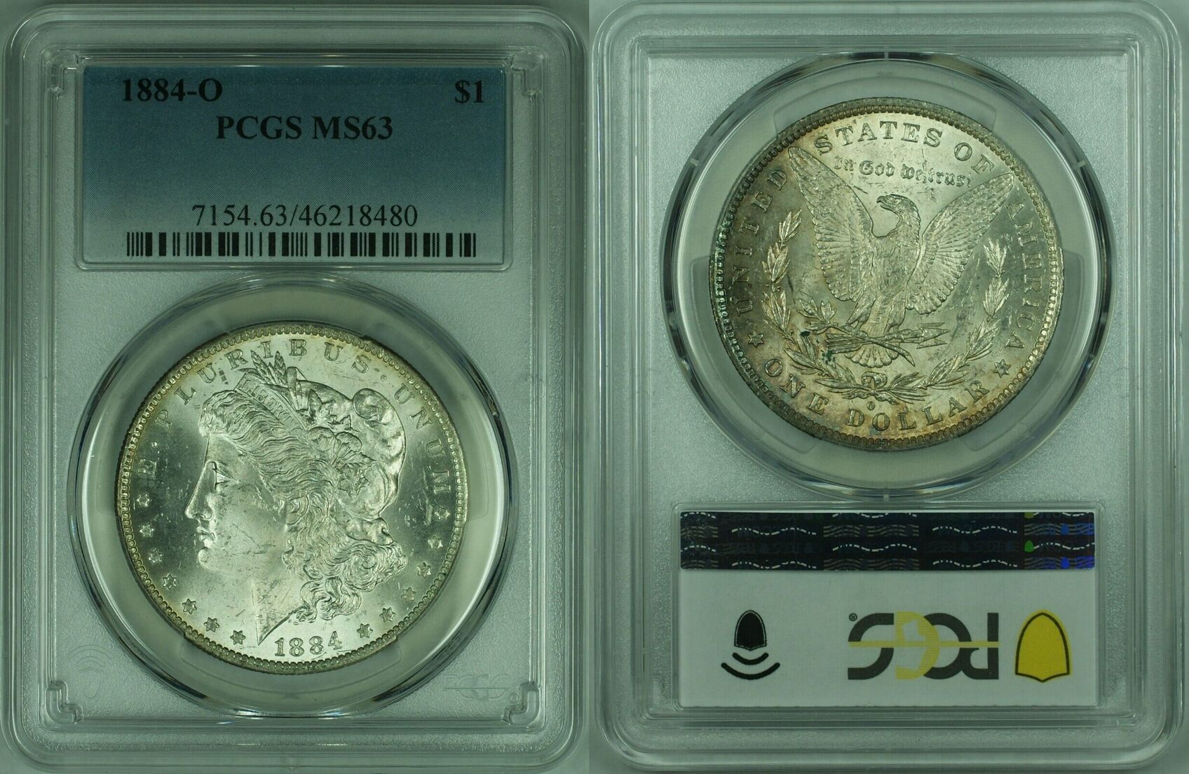 USA Dollar 1884-O Morgan Silver PCGS MS-63 (25A) | MA-Shops