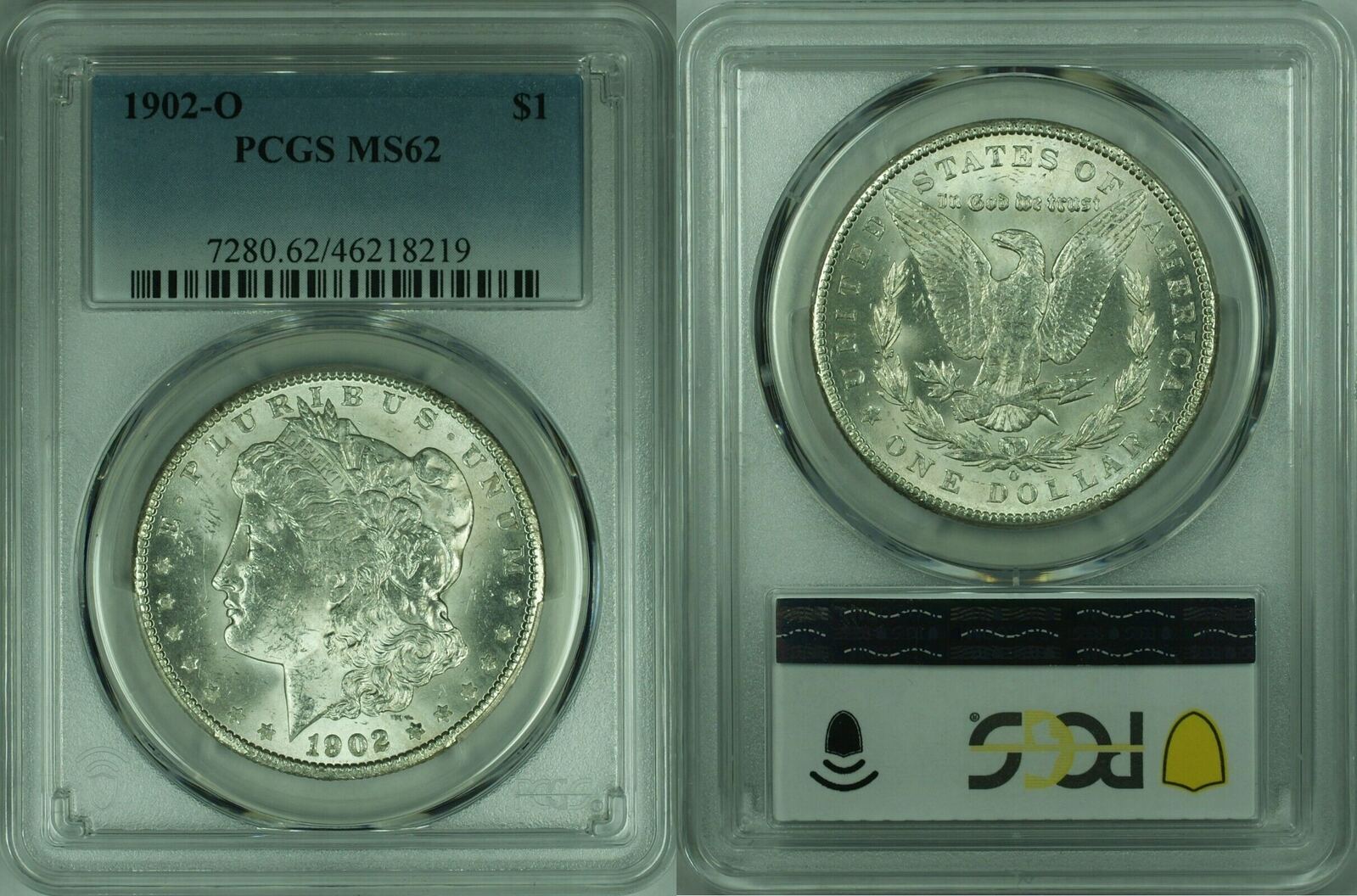 US CoinsDollarsMorgan (1878-1921) 1902-O Morgan Silver Dollar Coin PCGS ...