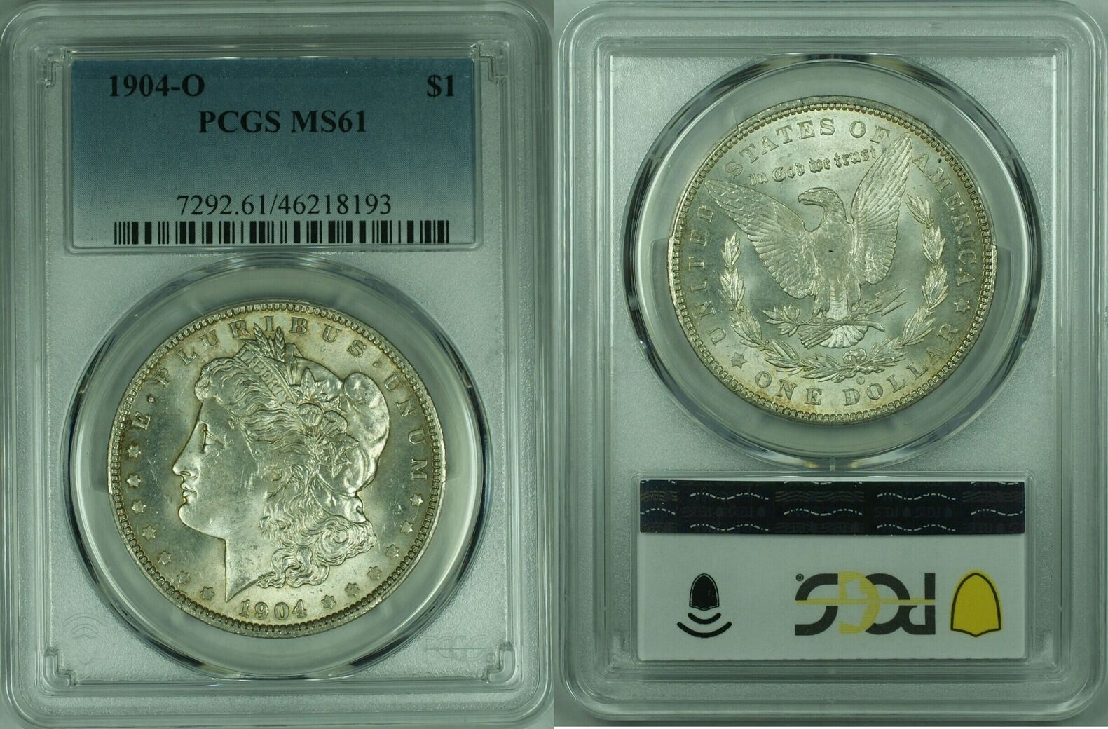 US CoinsDollarsMorgan (1878-1921) 1904-O Morgan Silver Dollar Coin PCGS ...