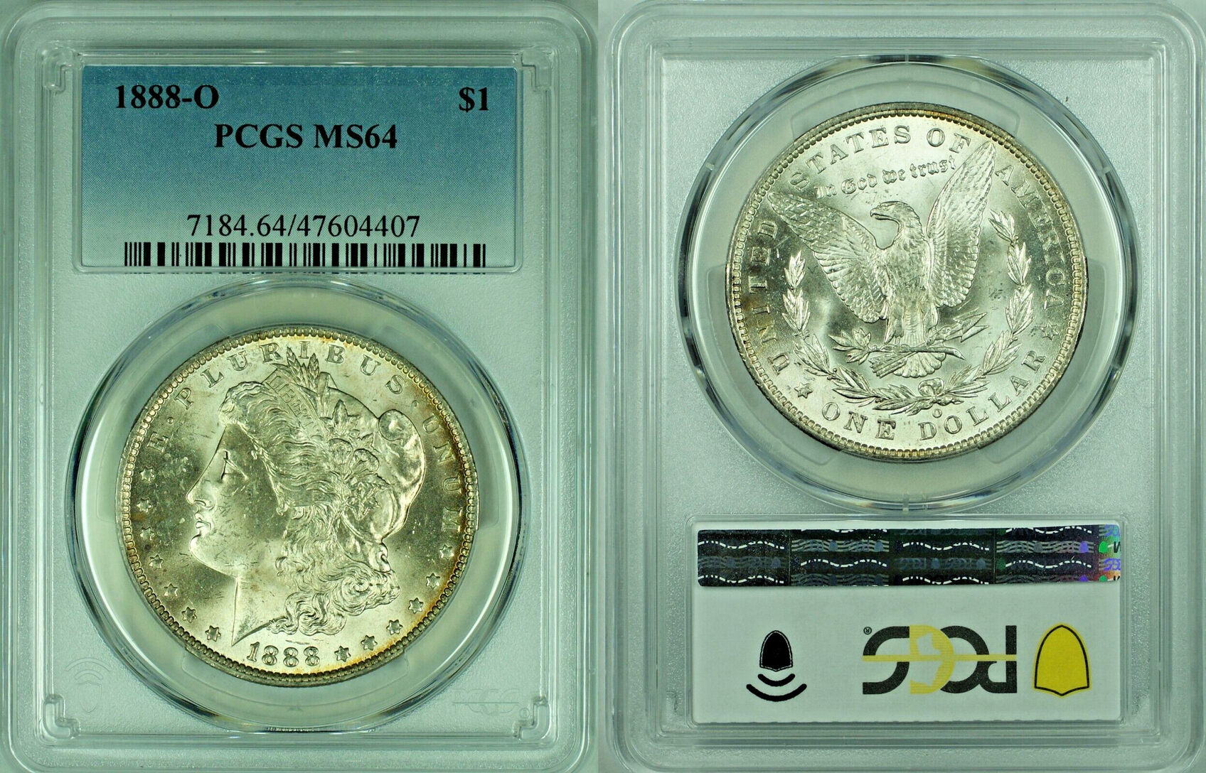 USA Dollar 1888-O Morgan Silver PCGS MS 64 B 47 | MA-Shops