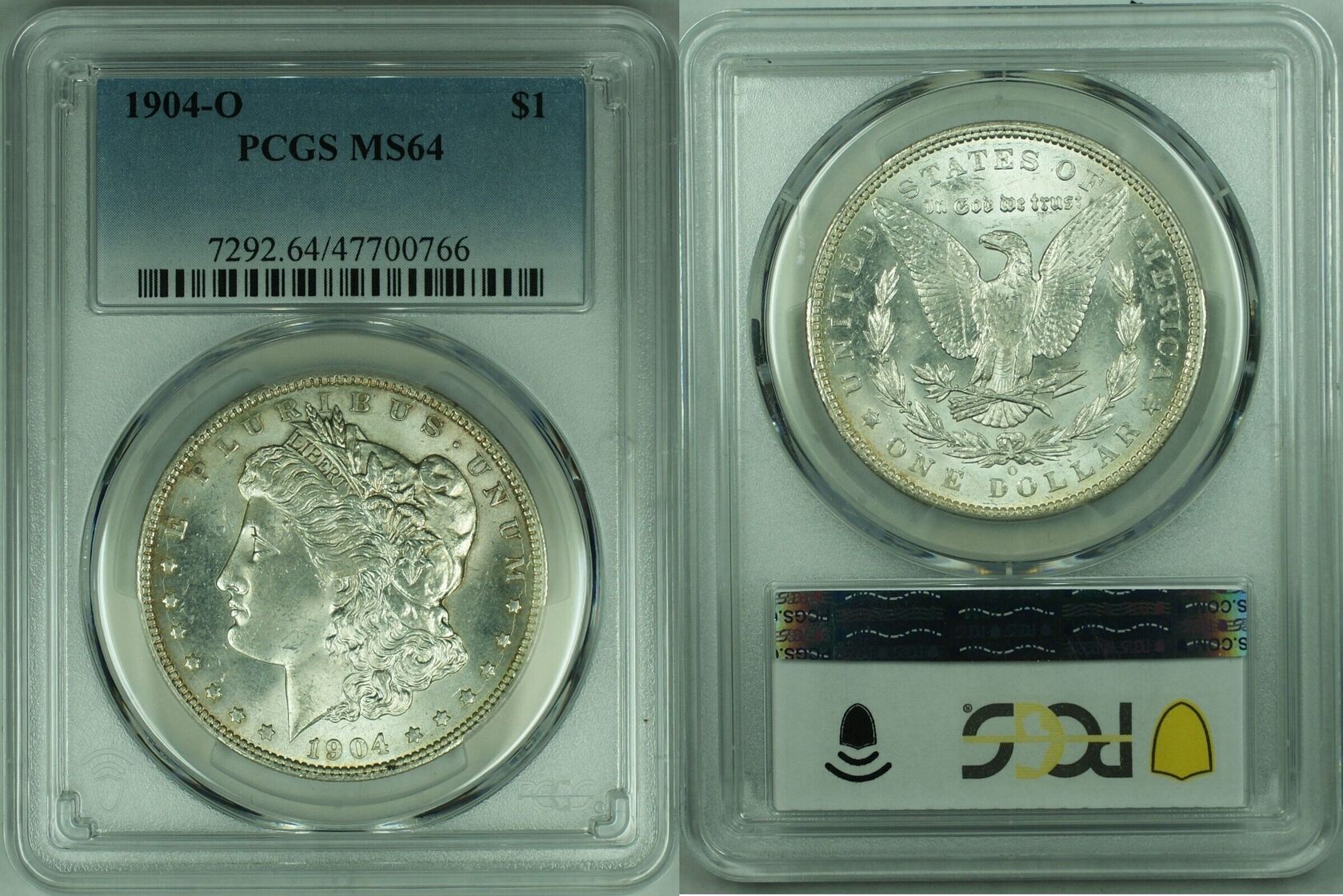 USA 1 Dollar 1904-O Morgan Silver $ Coin PCGS MS 64 (8) | MA-Shops