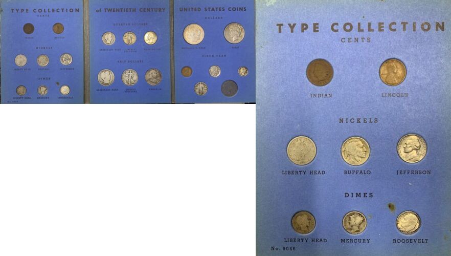 USA 20Th Century US Coins-Type Coin Collection-In Whitman Folder (XX ...