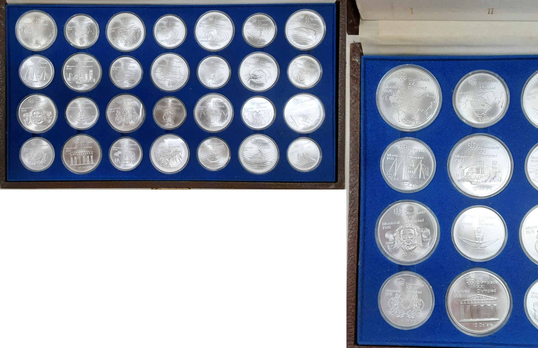 Canada CoinsCommemorative Complete 1976 Canada Montreal Olympics .925 ...