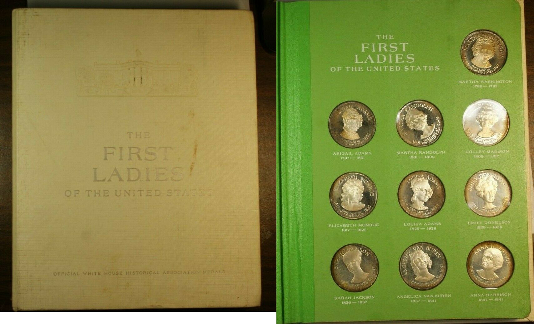 Exonumia First Ladies of the United States Franklin Mint Silver Coin ...