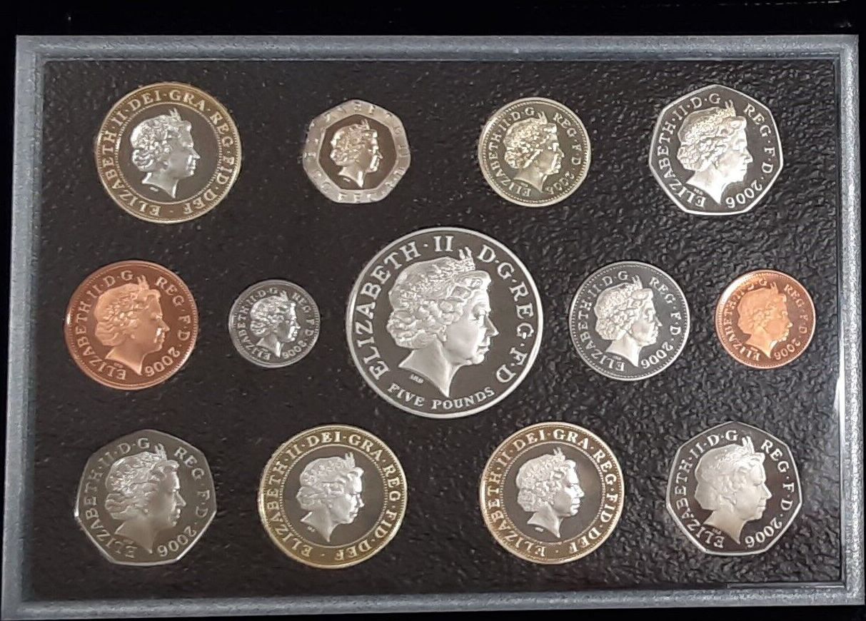 European Coins 2006 Royal Mint Blue Box United Kingdom Proof Coin ...