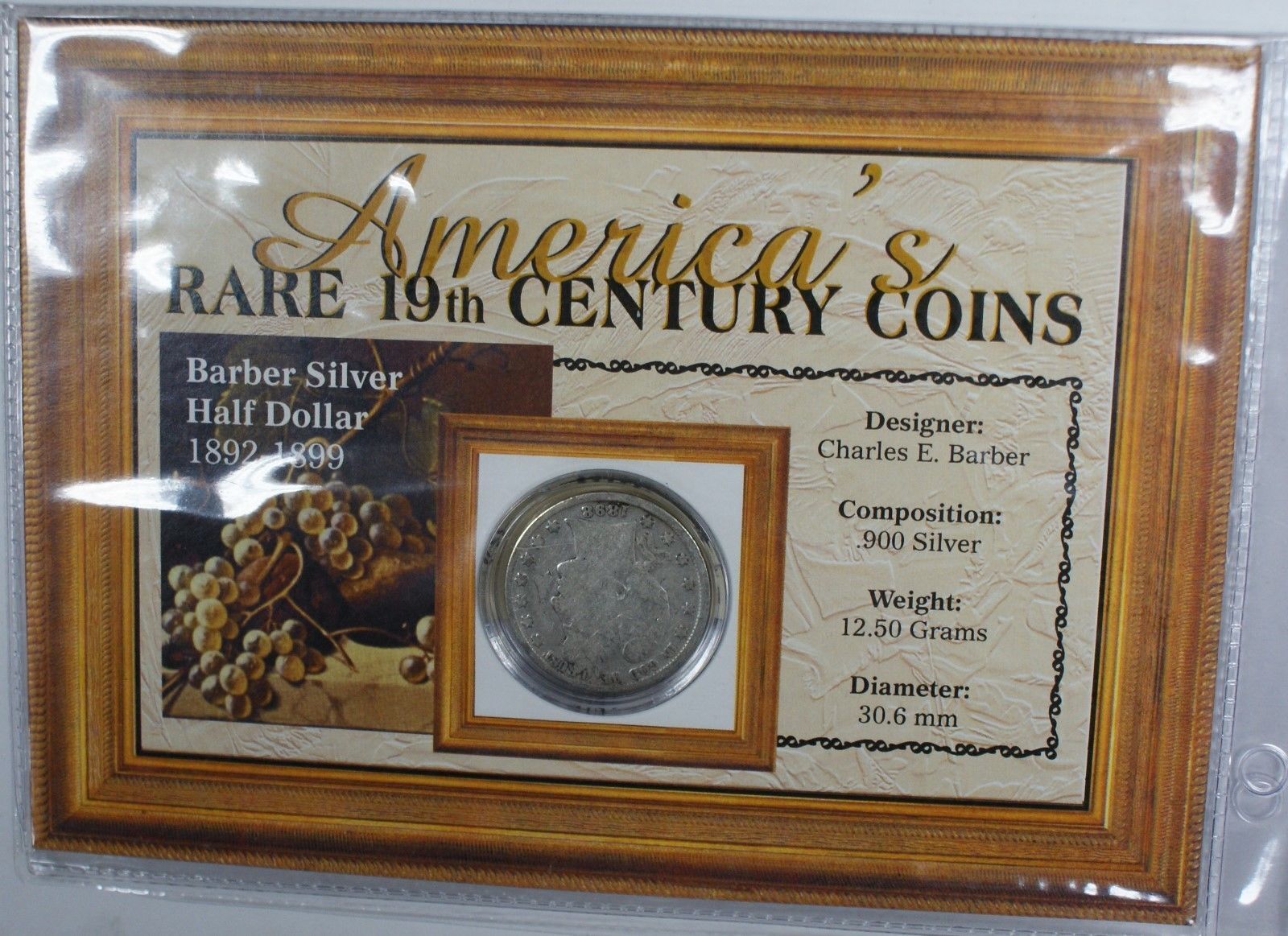US CoinsHalf DollarsBarber (1892-1915) 1898 Barber Silver Circulated ...