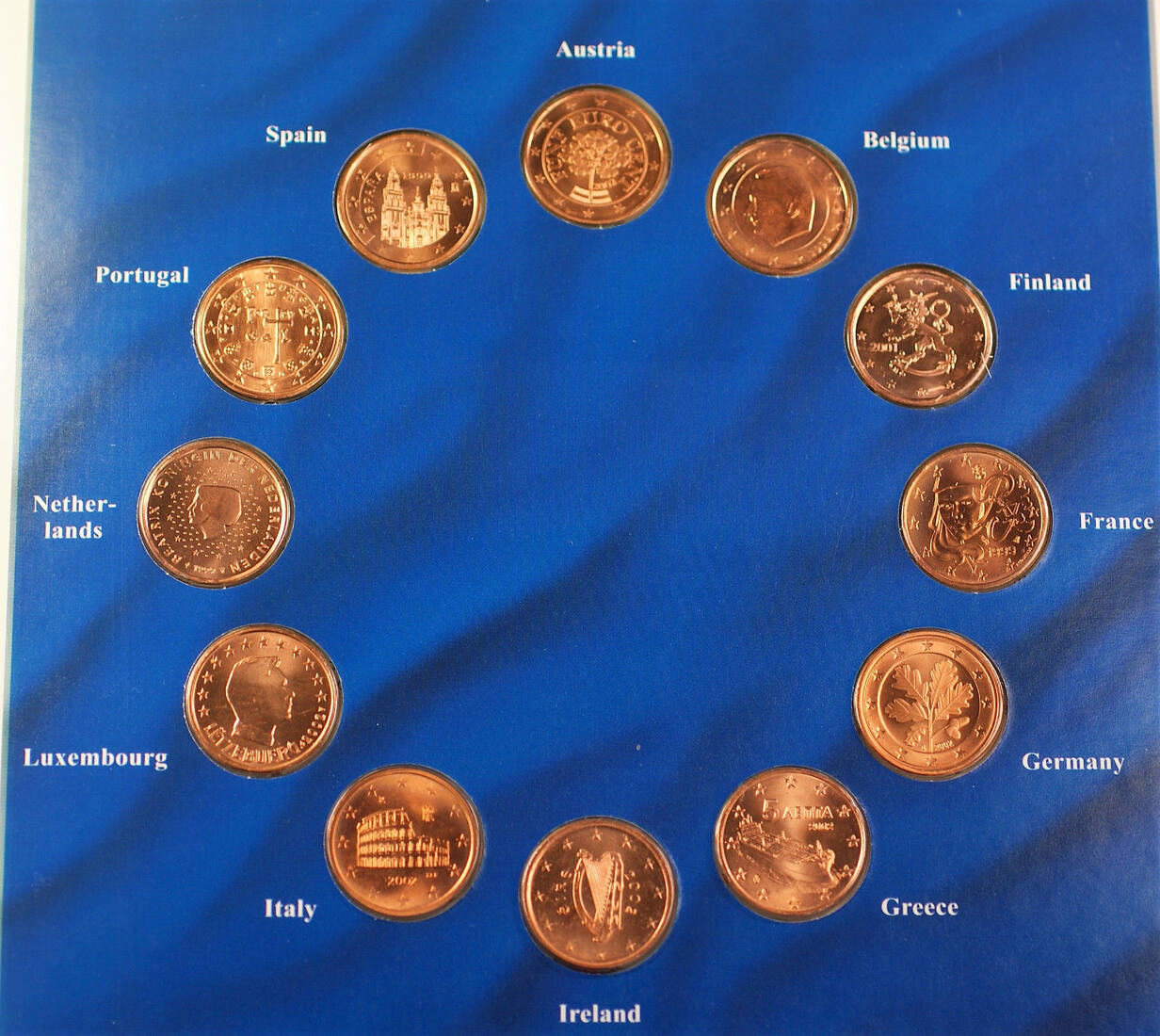 Weltmünzen 5 Cent 1999-2002 Europe Collection of the Coins Brilliant ...