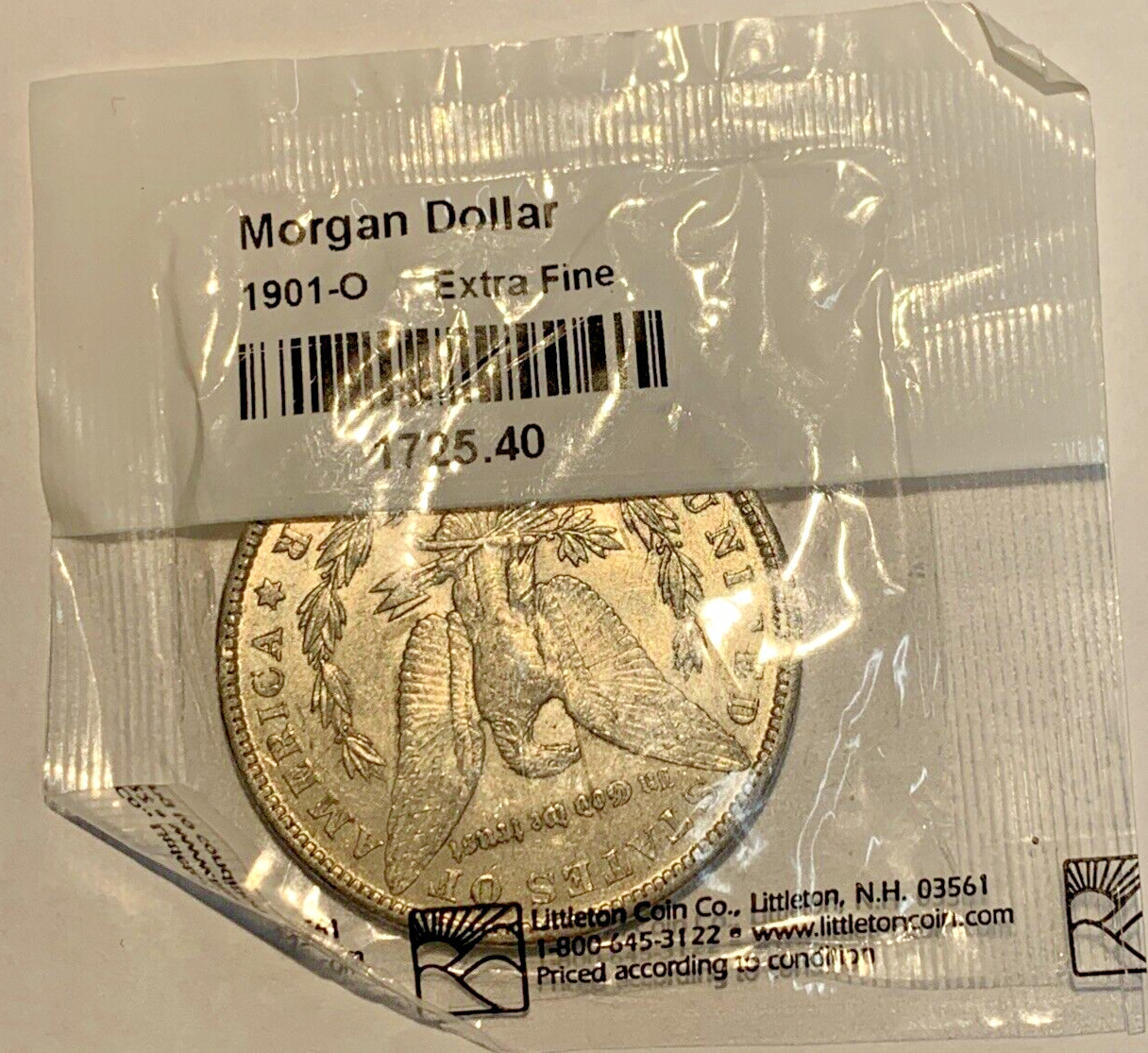 US CoinsDollarsMorgan (1878-1921) 1901-O $1 Morgan Silver Dollar XF/EF ...