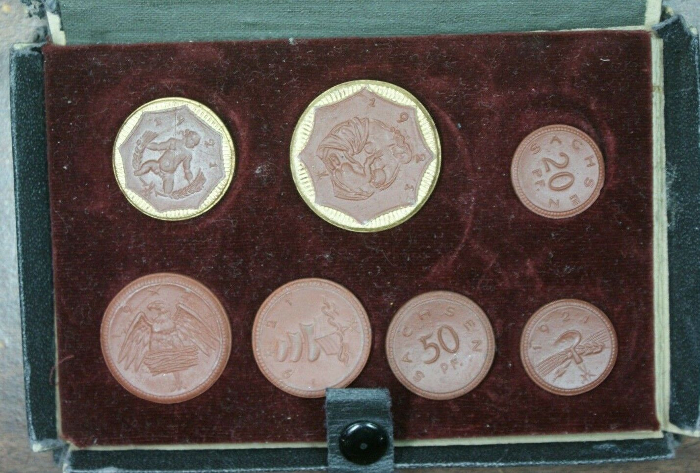 Weltmünzen 1921 Notegeld 6 Ceramic Coin Coin Set | MA-Shops