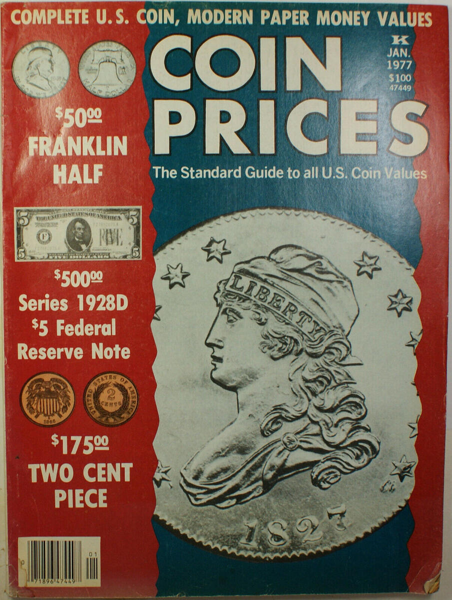 Publications & SuppliesPublicationsUS Coin Prices Magazine January 1977 ...