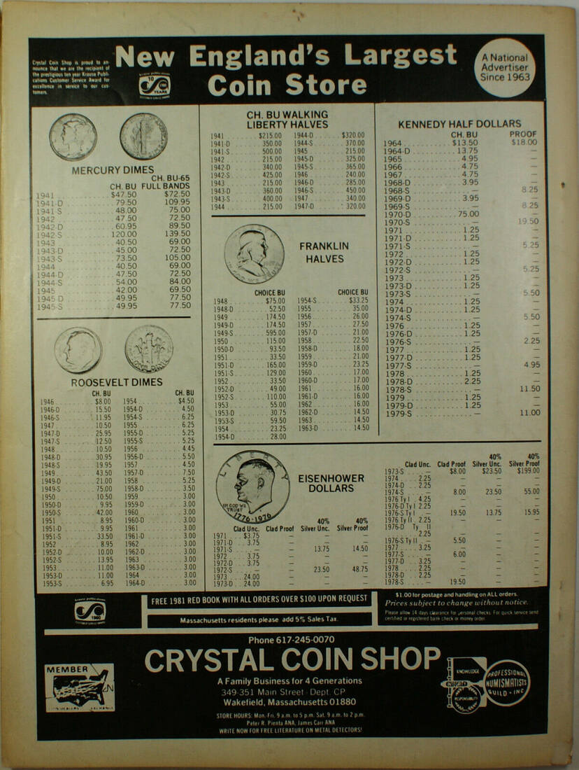 Publications & SuppliesPublicationsUS Coin Prices Magazine September ...