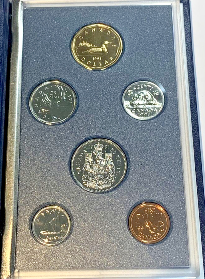 Kanada 1991 Royal Canadian Mint 6 Coin Set (Proof Like) Original Packaging | MA-Shops