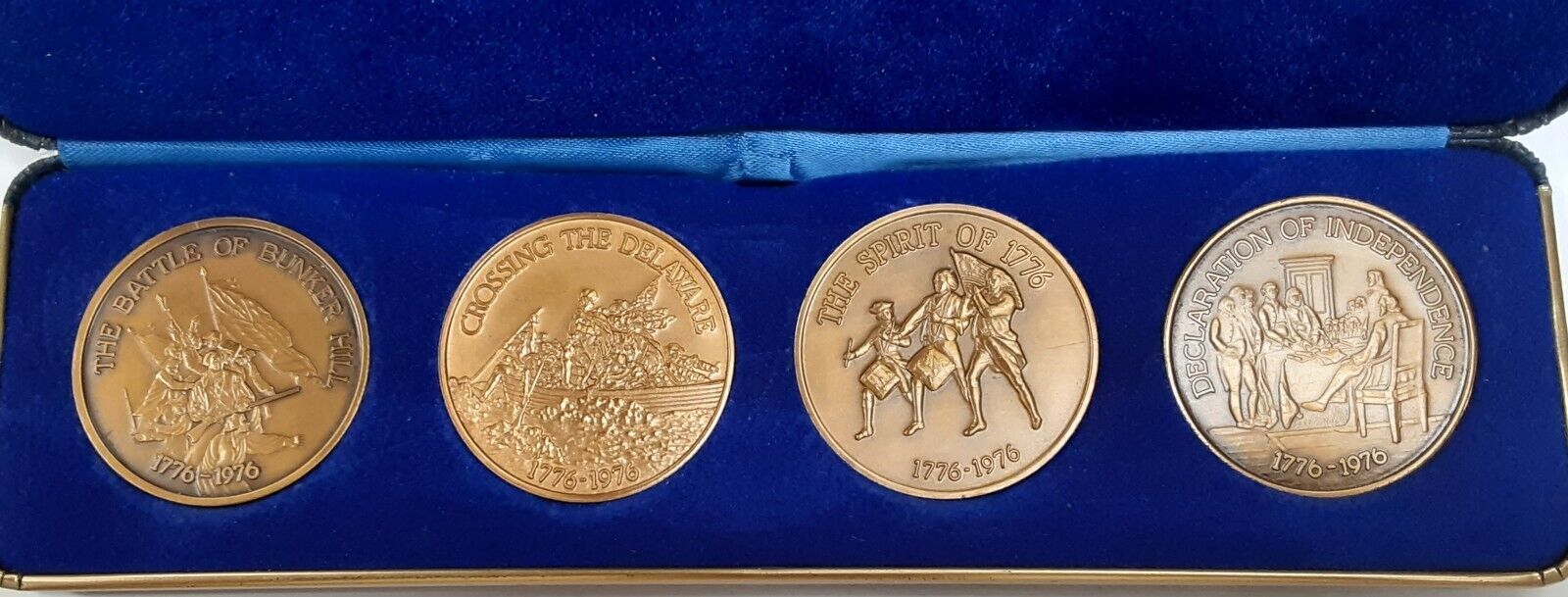 ExonumiaMedals 1976 Hamilton Mint Bicentennial Medal Set - 4 Different ...