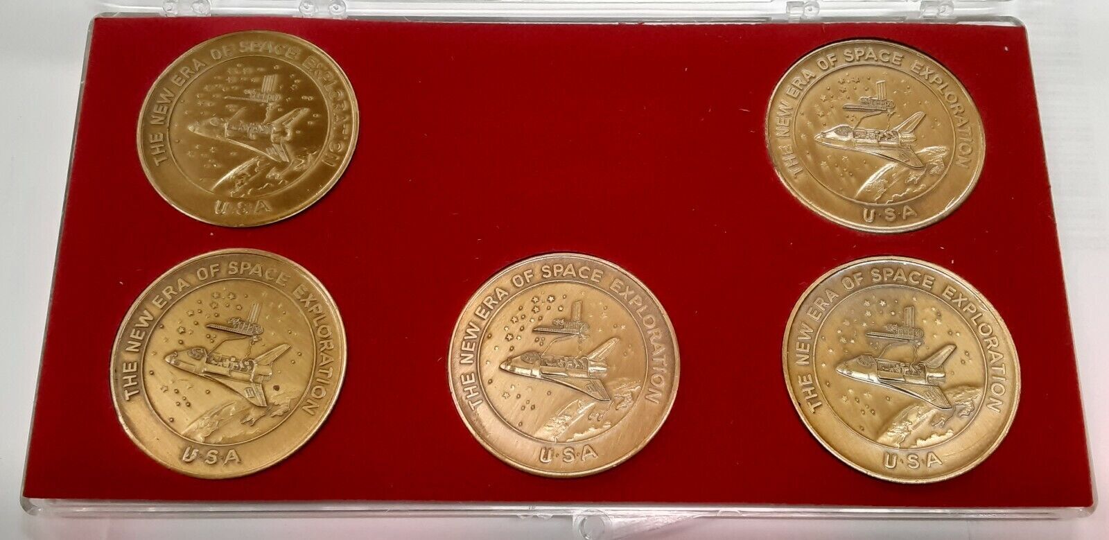 ExonumiaMedals Challenger Shuttle Crew Emblem Ltd Collection Set of ...