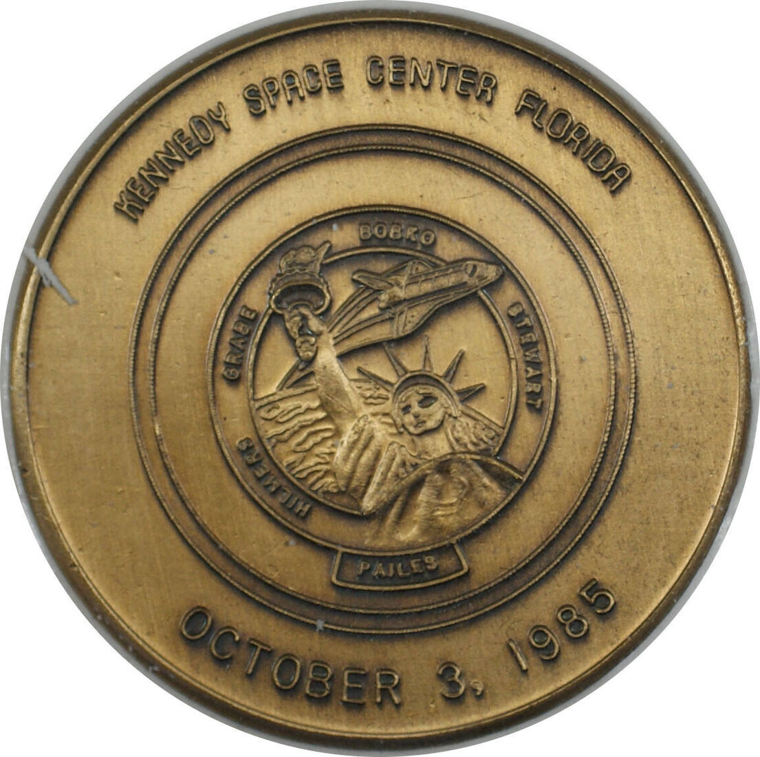 Exonumia Bronze Atlantis Shuttle Crew Emblem Limited Collection Series ...