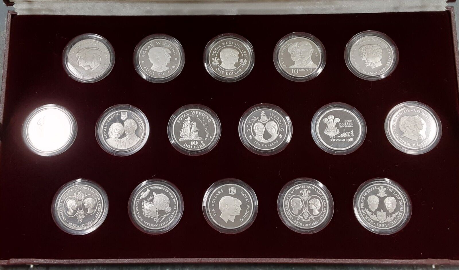 Weltmünzen 1981 Royal Marriage 16 Sterling Silver Proof Coin ...