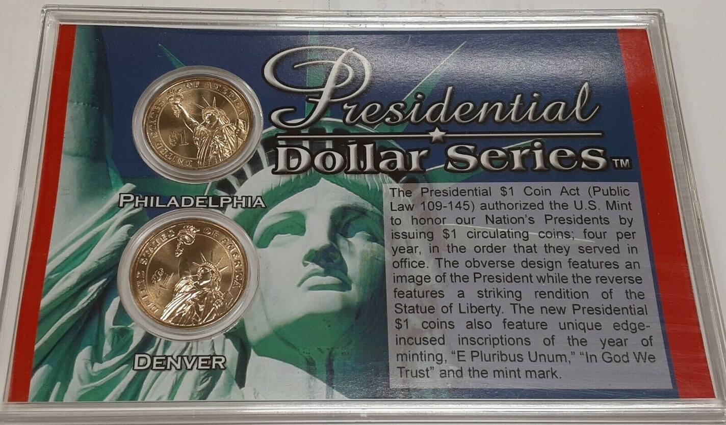 US CoinsDollarsPresidential (2007-Now) 2007 P & D Thomas Jefferson ...