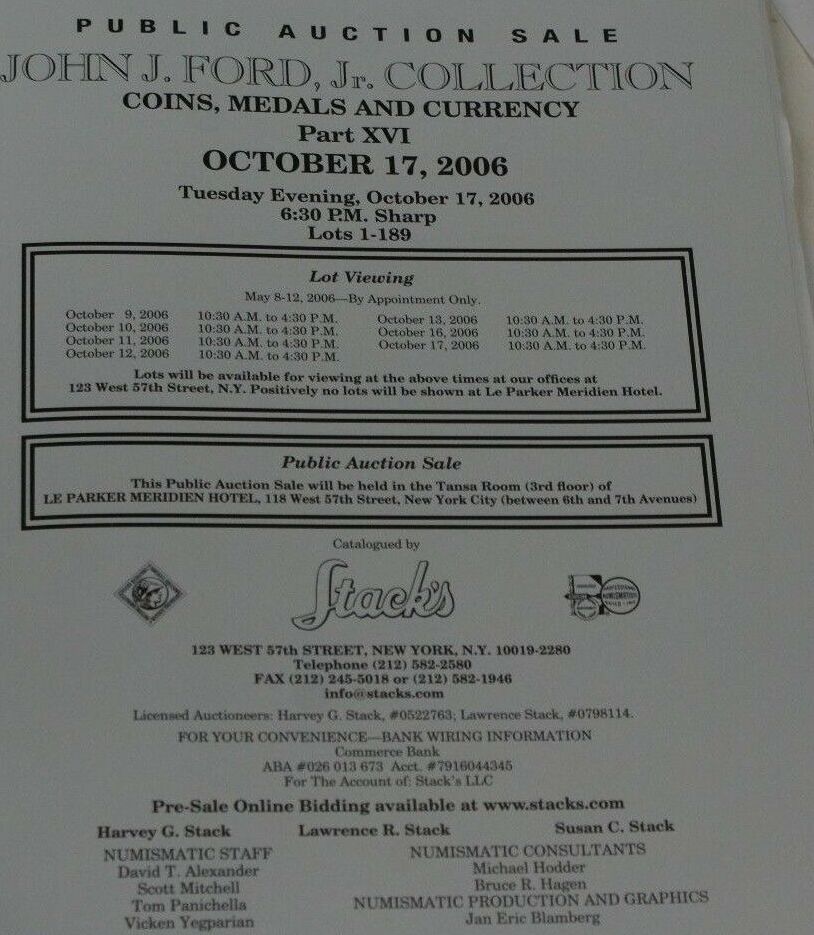 Publications & Supplies Stack's John Ford Collection Catalog First ...