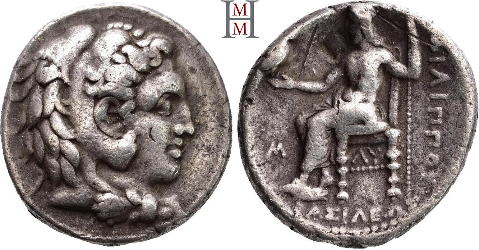 MAKEDONIEN Tetradrachme ca. 320-317 v.Chr. MAKEDONISCHE KÖNIGE Philipp ...