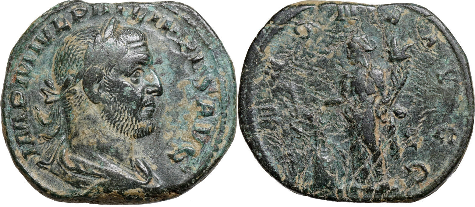 Philippus I. Arabs (244-249) Sesterz Rom, ANNONA ss+ | MA-Shops