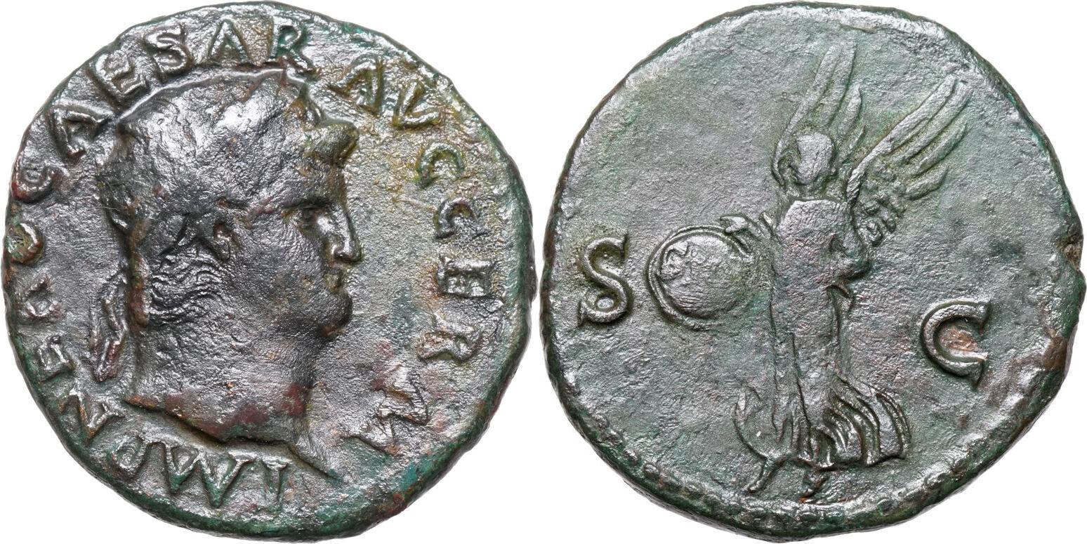 NERO (54-68) Æ As Rom, Victoria mit Schild ss | MA-Shops