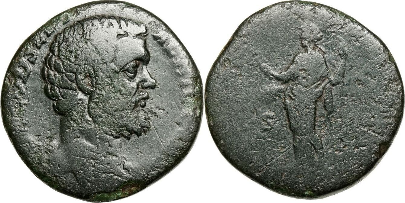 CLODIUS ALBINUS (195-197) Sesterz Rom, FELICITAS f. ss | MA-Shops
