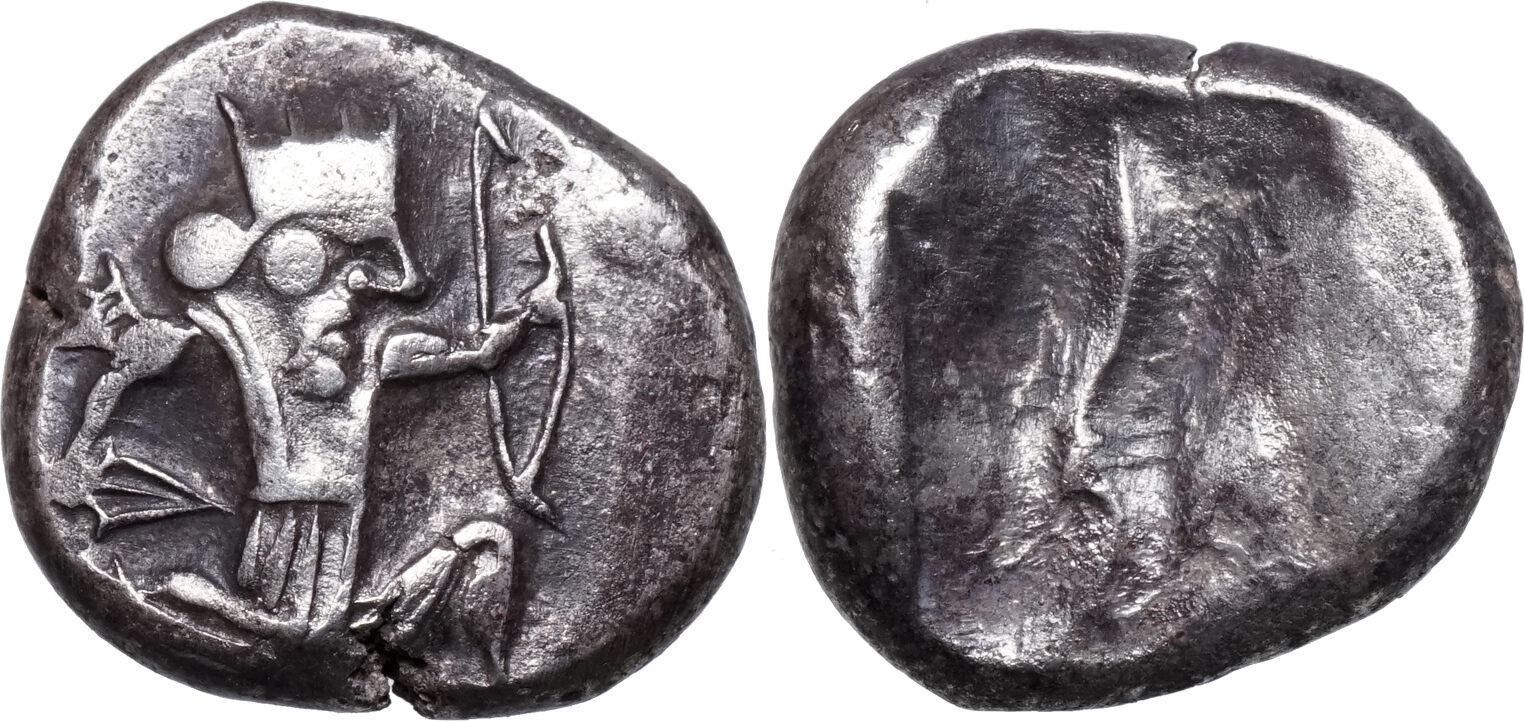 Artaxerxes II. to Artaxerxes III. (~375-340 BCE) AR Siglos Sardes ...